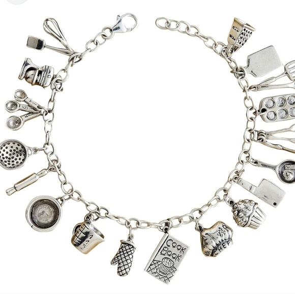 floriana | Jewelry | 925 Silver Cook Chef Charm Bracelet | Poshmark